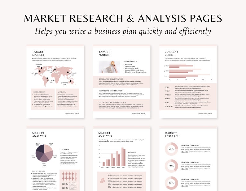 Small Business Plan Template | Small Business Planner Printable | Start ...