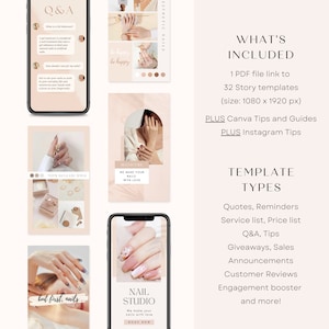 Nail Instagram Template | Nail Tech Instagram Story | Nail Salon Social ...