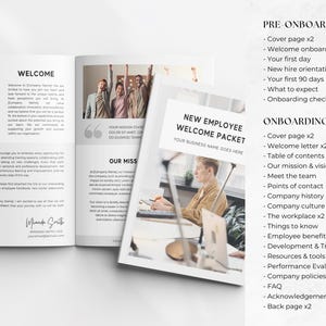 Employee Handbook Template | Training Manual Template | Employee Welcome Packet| Employee ...