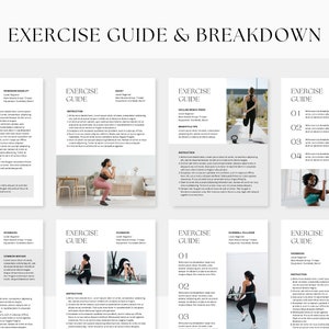 Fitness Ebook Template| Workout Plan Fitness Ebook | Fitness Planner ...