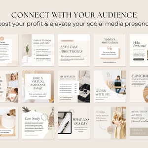 Virtual Assistant Instagram Templates Social Media Manager Templates ...