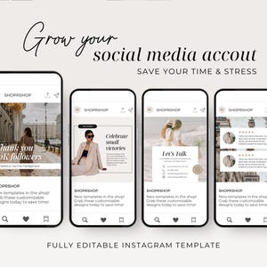 Virtual Assistant Instagram Templates | Social Media Manager Templates ...