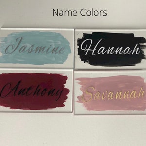 Painted Acrylic Name Place Cards for Weddings and Events - Etsy