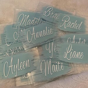 Painted Acrylic Name Place Cards for Weddings and Events - Etsy