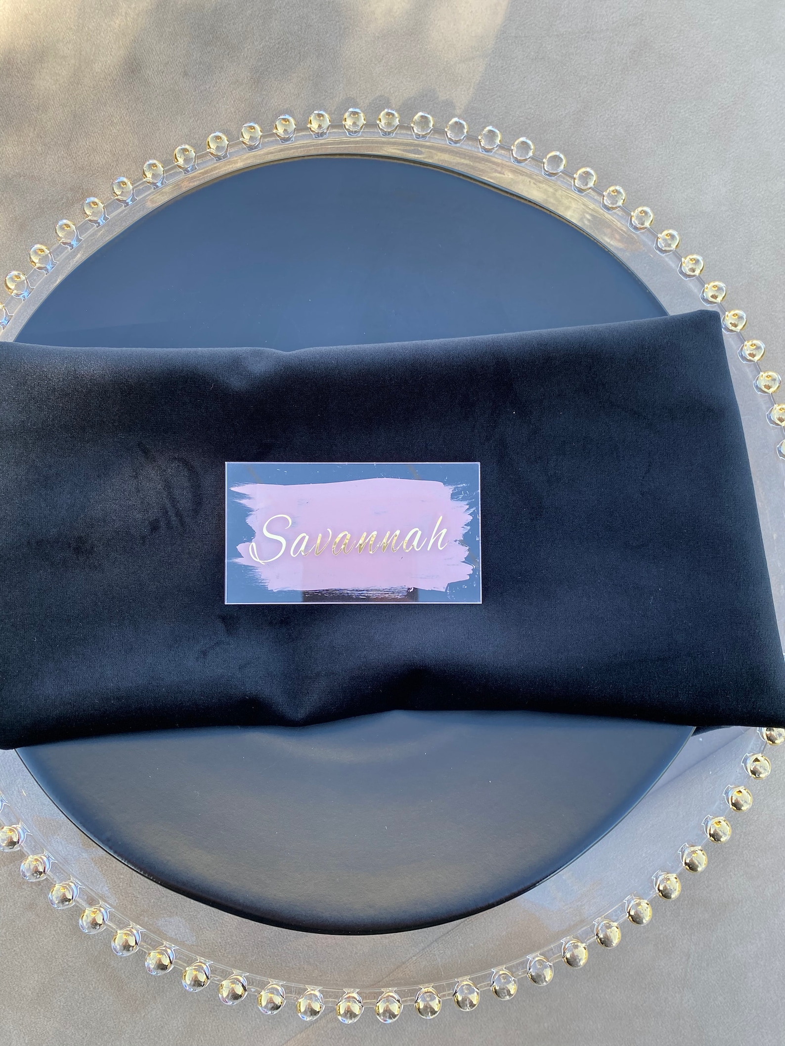 Painted Acrylic Name Place Cards for Weddings and Events - Etsy