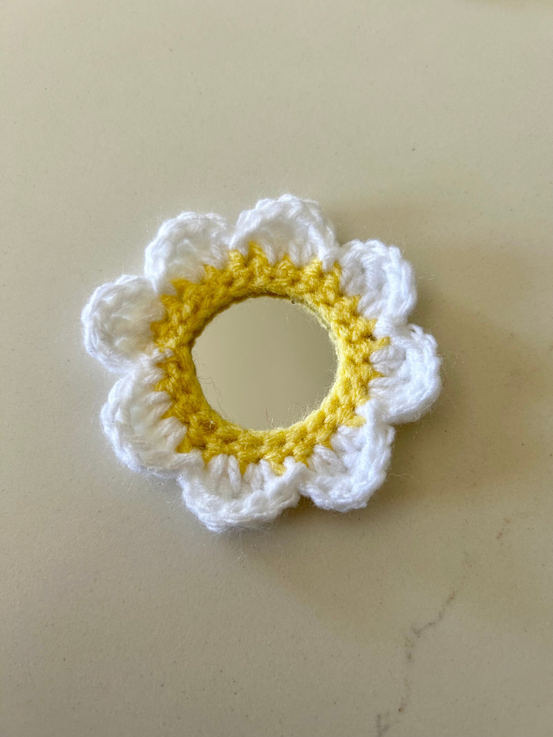 Crochet Mirror Stickers - Adhesive Acrylic Mirrors With Cute Crochet ...