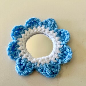 Crochet Mirror Stickers - Adhesive Acrylic Mirrors With Cute Crochet ...