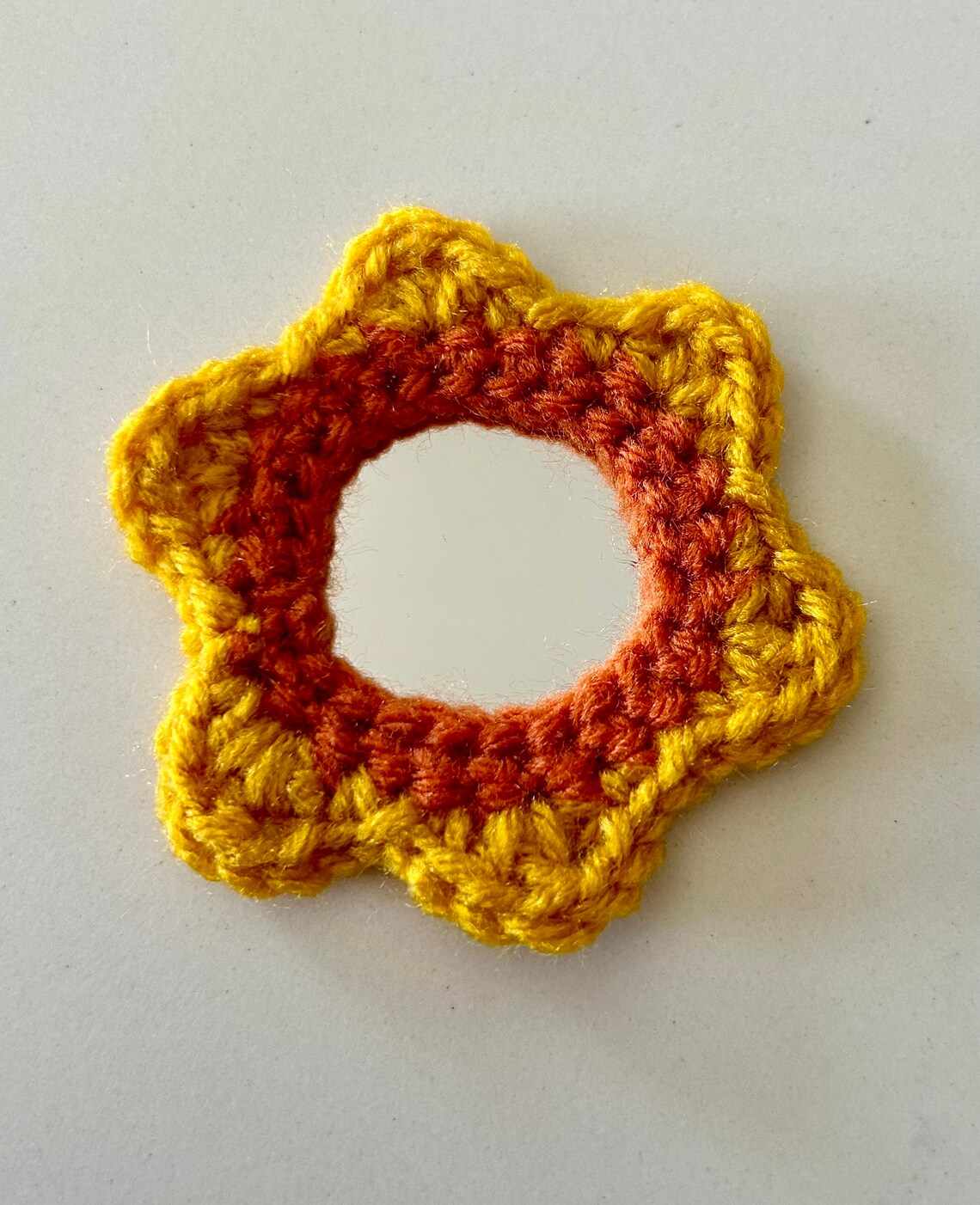 Crochet Mirror Stickers - Adhesive Acrylic Mirrors With Cute Crochet ...