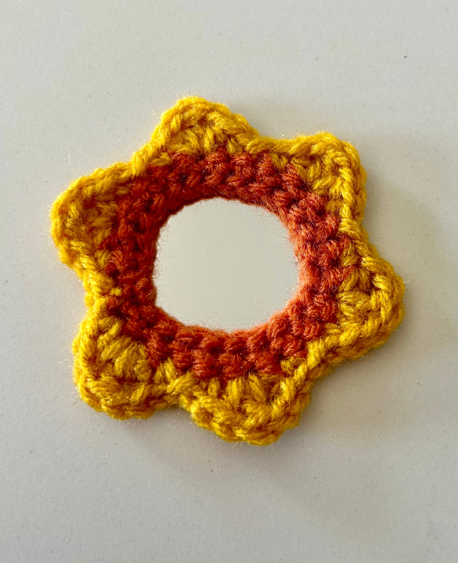 Crochet Mirror Stickers - Adhesive Acrylic Mirrors With Cute Crochet ...
