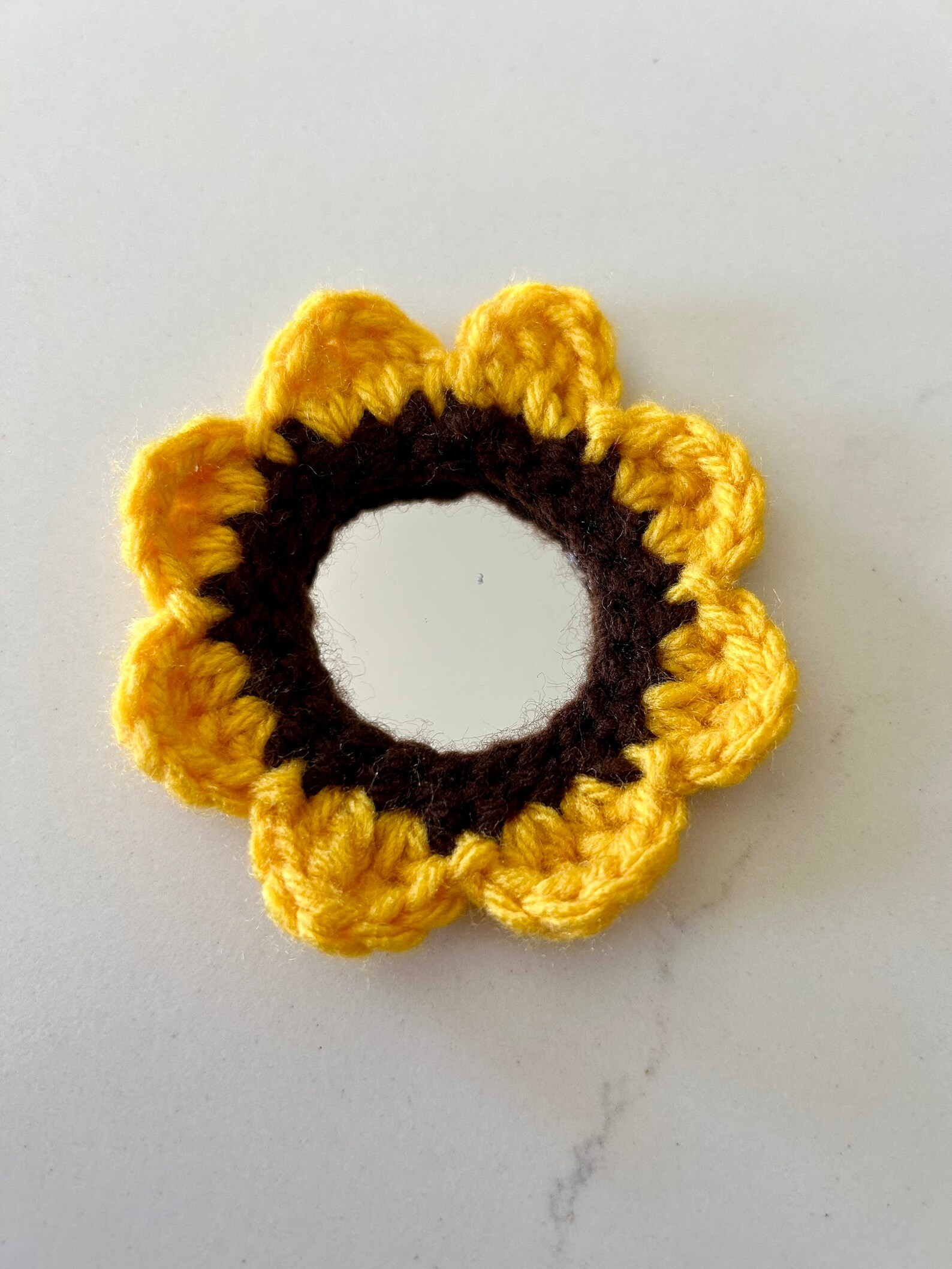 Crochet Mirror Stickers - Adhesive Acrylic Mirrors With Cute Crochet ...