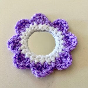 Crochet Mirror Stickers - Adhesive Acrylic Mirrors With Cute Crochet ...