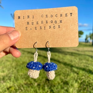 Mini Mushroom Secret Stash Crochet Earrings - Festival Earrings, Rave ...