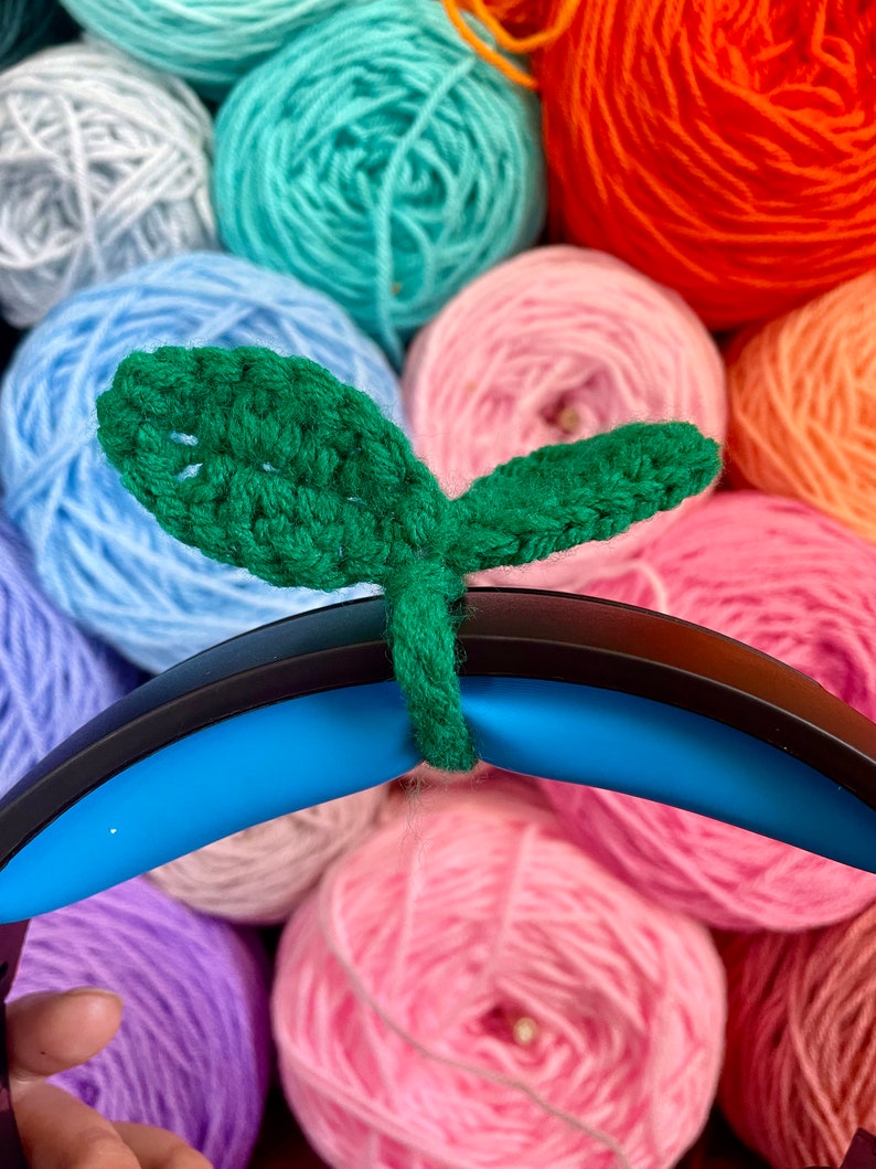 Crochet Plant Sprout Headphones Accessory / Gaming Headphones Accessory ...