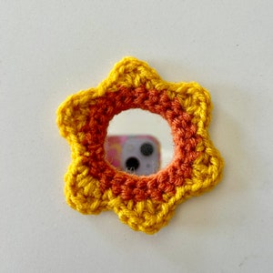 Crochet Mirror Stickers - Adhesive Acrylic Mirrors With Cute Crochet ...
