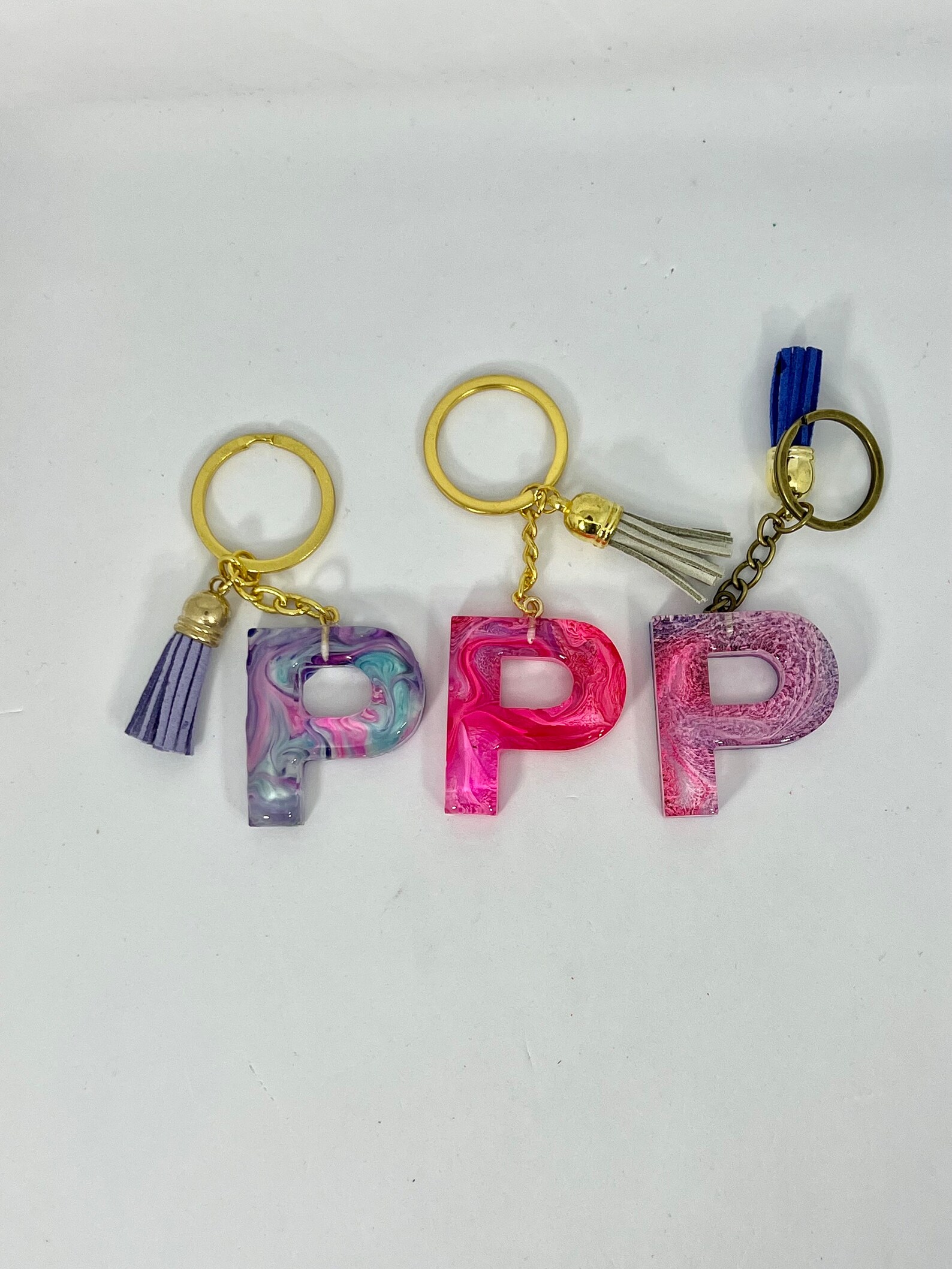 Resin Letter P Initial Keychain Letter Keychain Alphabet - Etsy