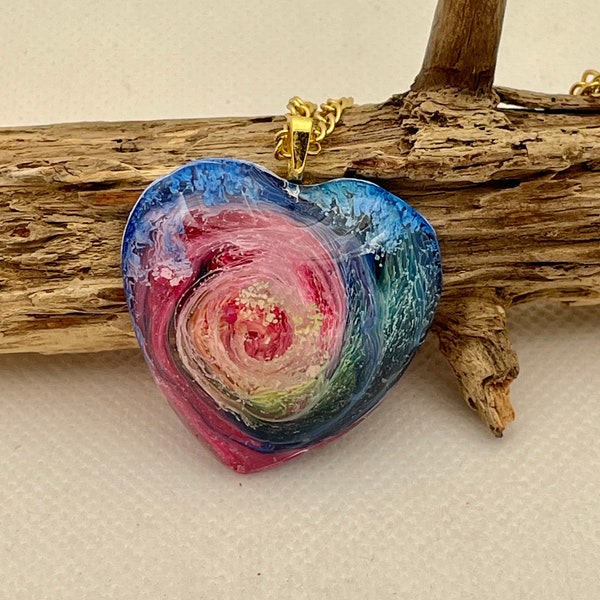 Resin Heart - Etsy