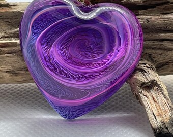 Resin Heart Pendant | Etsy