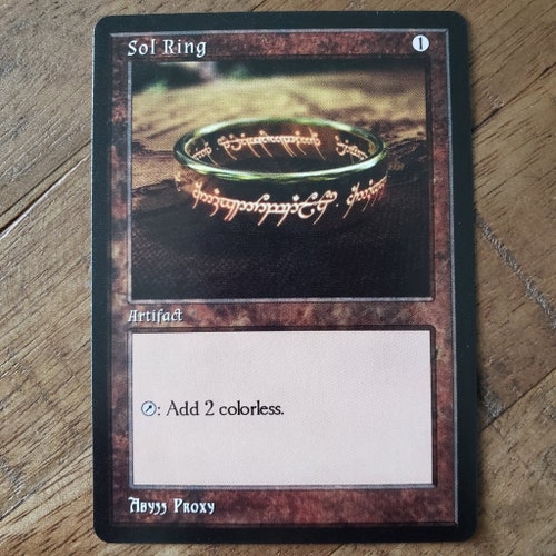 Sol Ring custom Card Alternate Full Art - Etsy