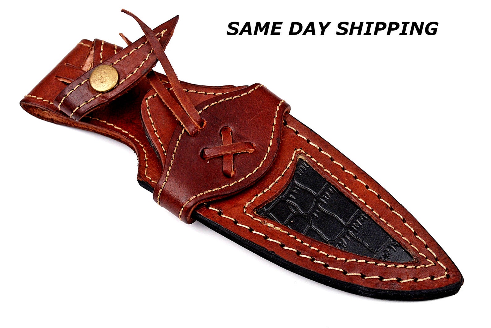 Knife Cover, Leather Sheath Cover for 6 to 8 Inches Knife, Fixed Blade ...