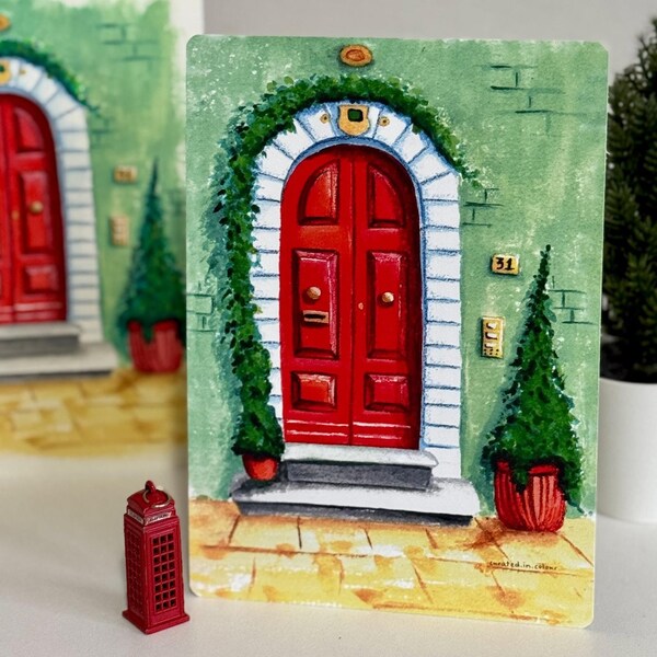 Red Door Print - Etsy