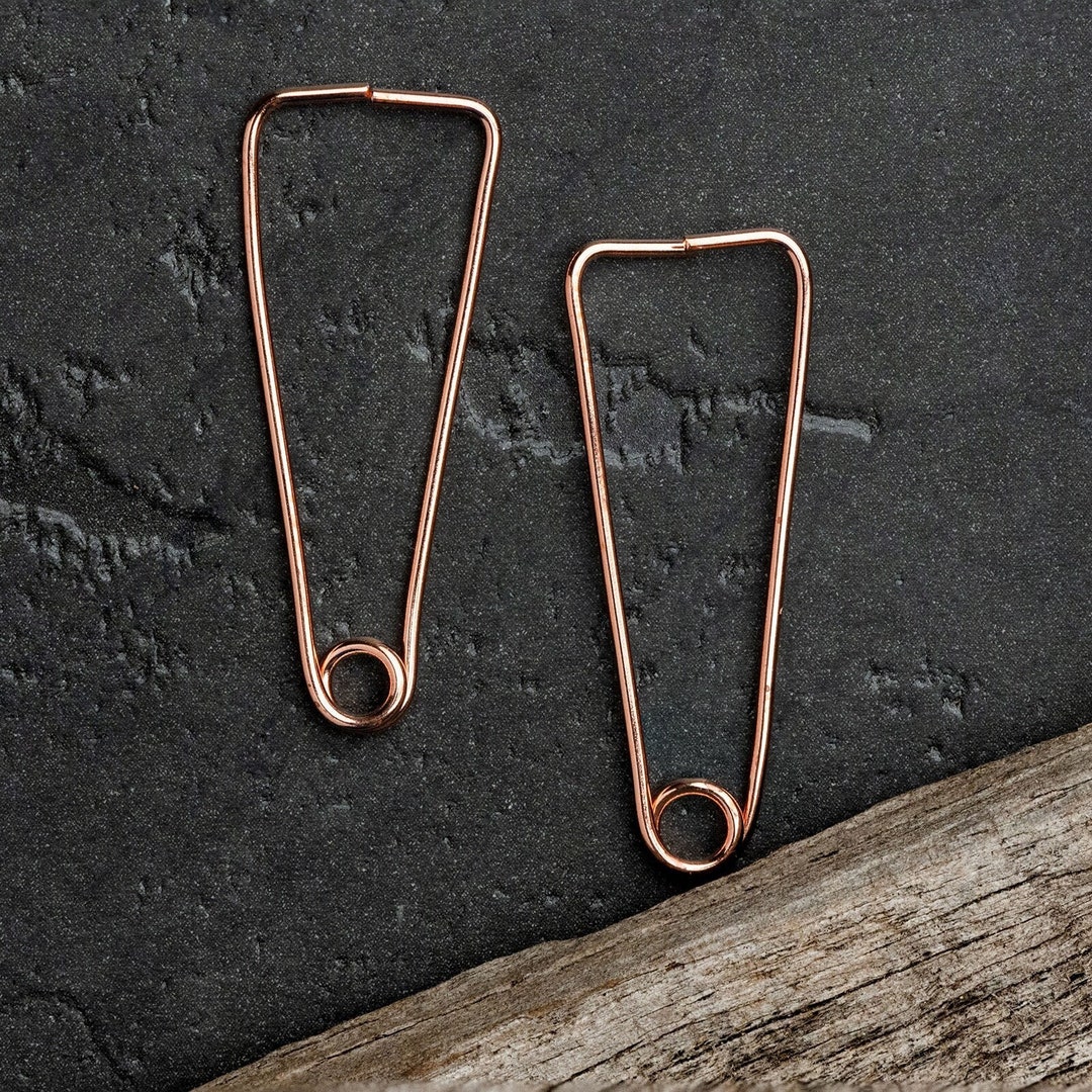 Bare Copper Long Bails, Handmade in Australia, Jewellery Making ...
