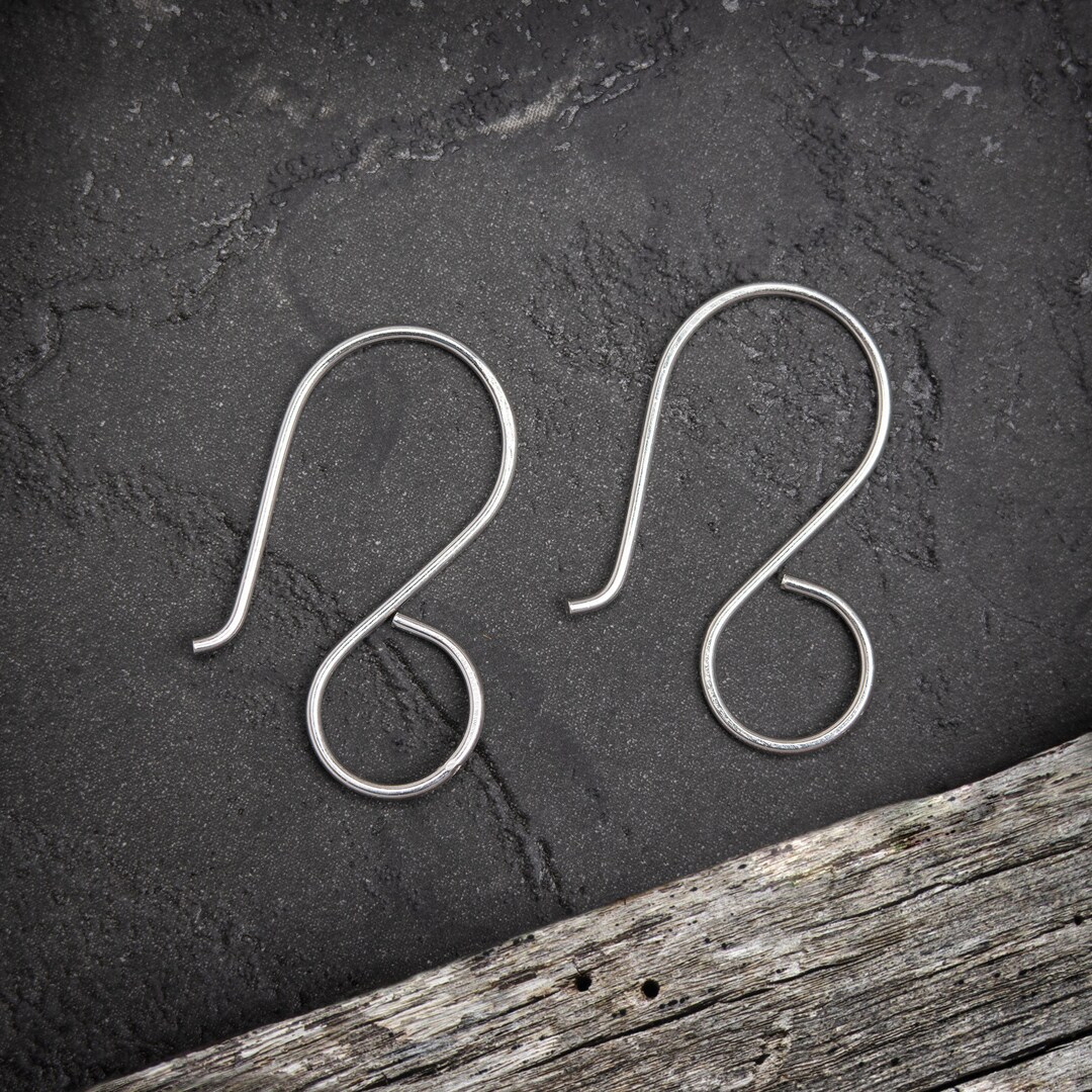 Silver Plated Large Loop Shepherds Hooks, Handmade Earwires, Jewellery ...