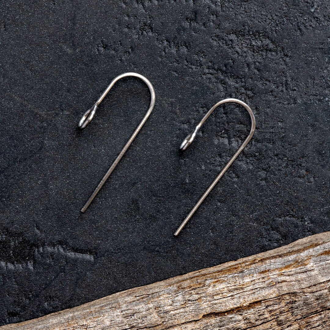 Tiny Titanium Earwires, Handmade Earring Hooks, Nickel-free Findings ...