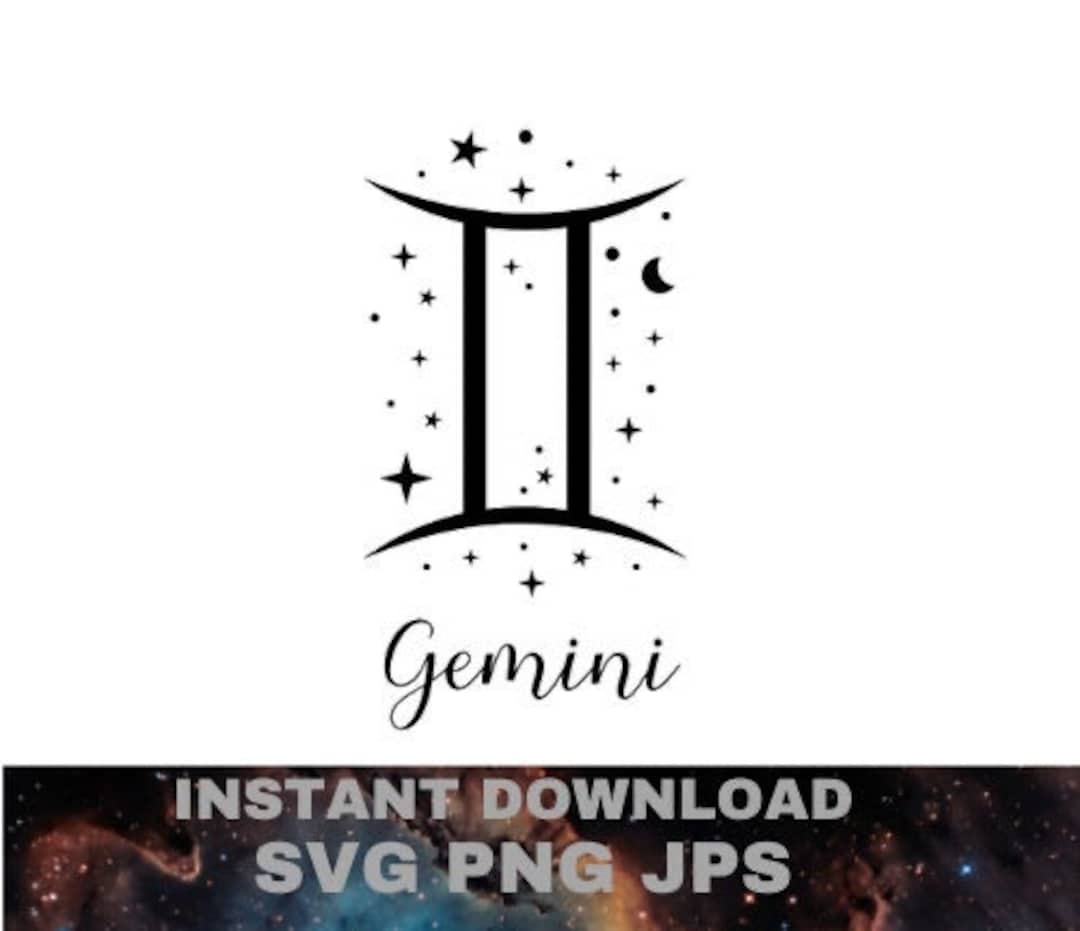Gemini Sign SVG Gemini PNG Gemini Svg Zodiac Signs SVG - Etsy Canada