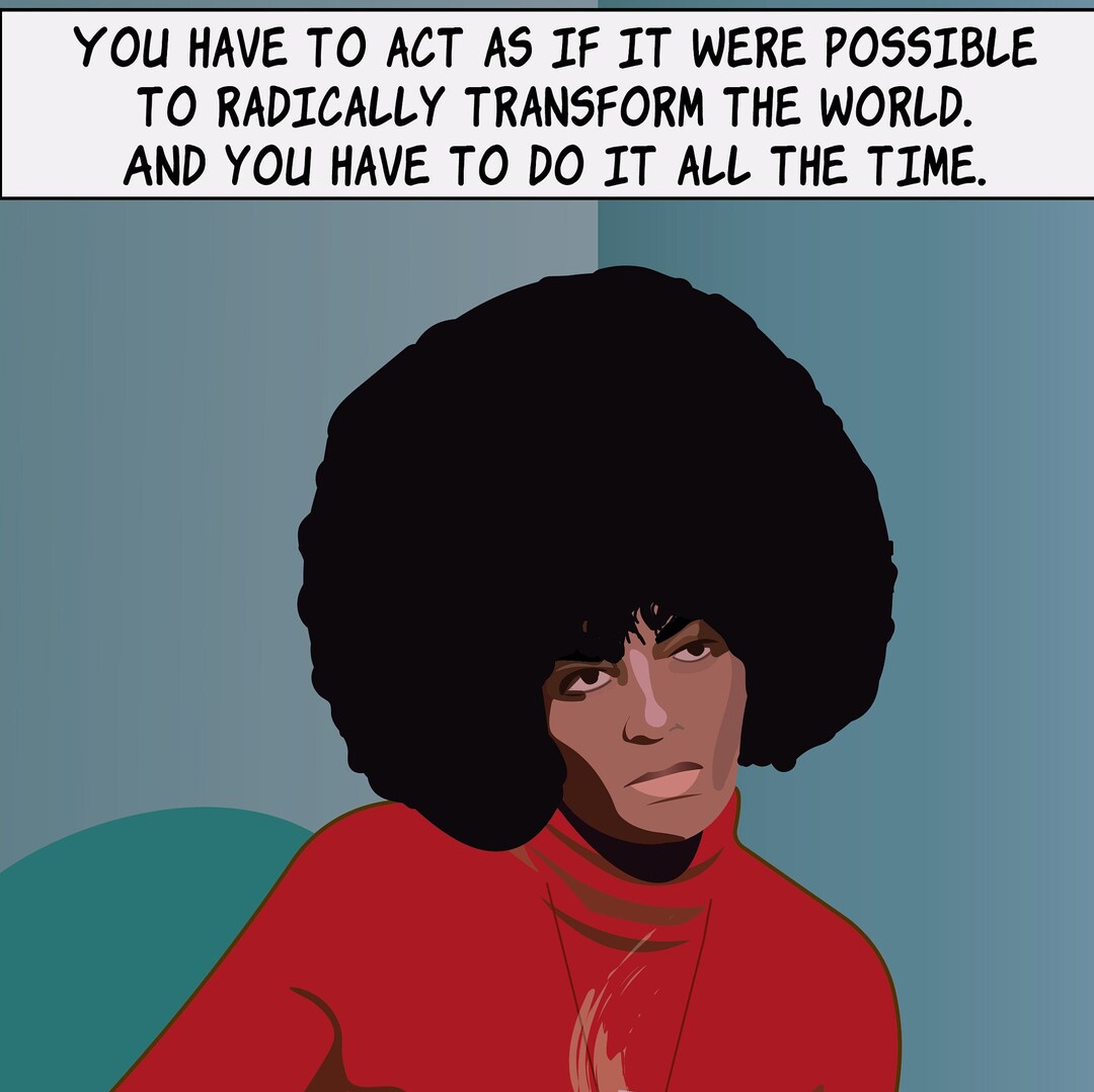 Poster of Angela Davis. Feminist. Black Lives Matter. Socialist ...