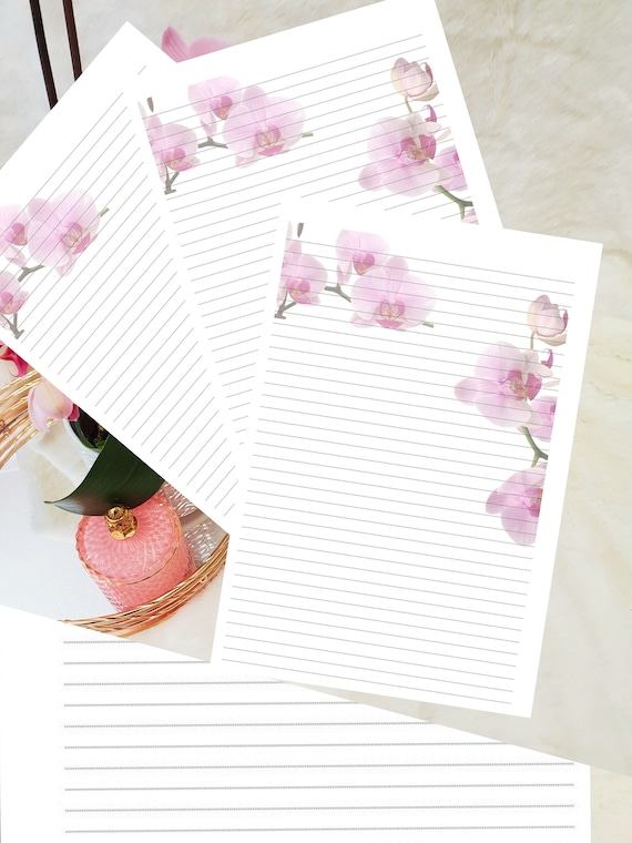 Floral Notes Planner Inserts Lined Note Pages Dotted Line | Etsy