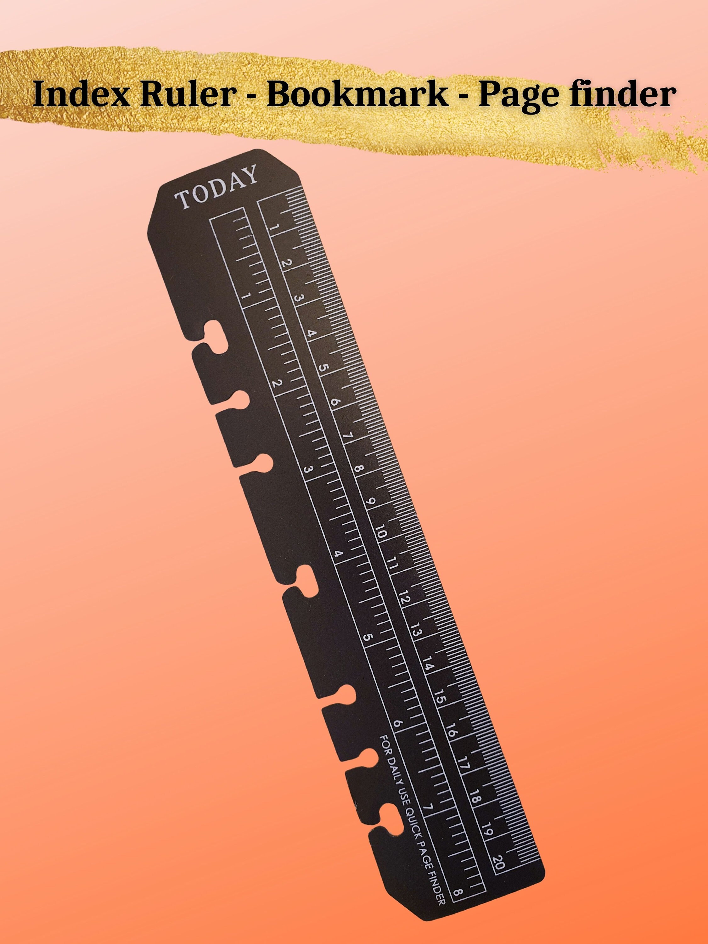 Six Hole Matte Index Ruler Planner Divider Bookmark A5 and - Etsy