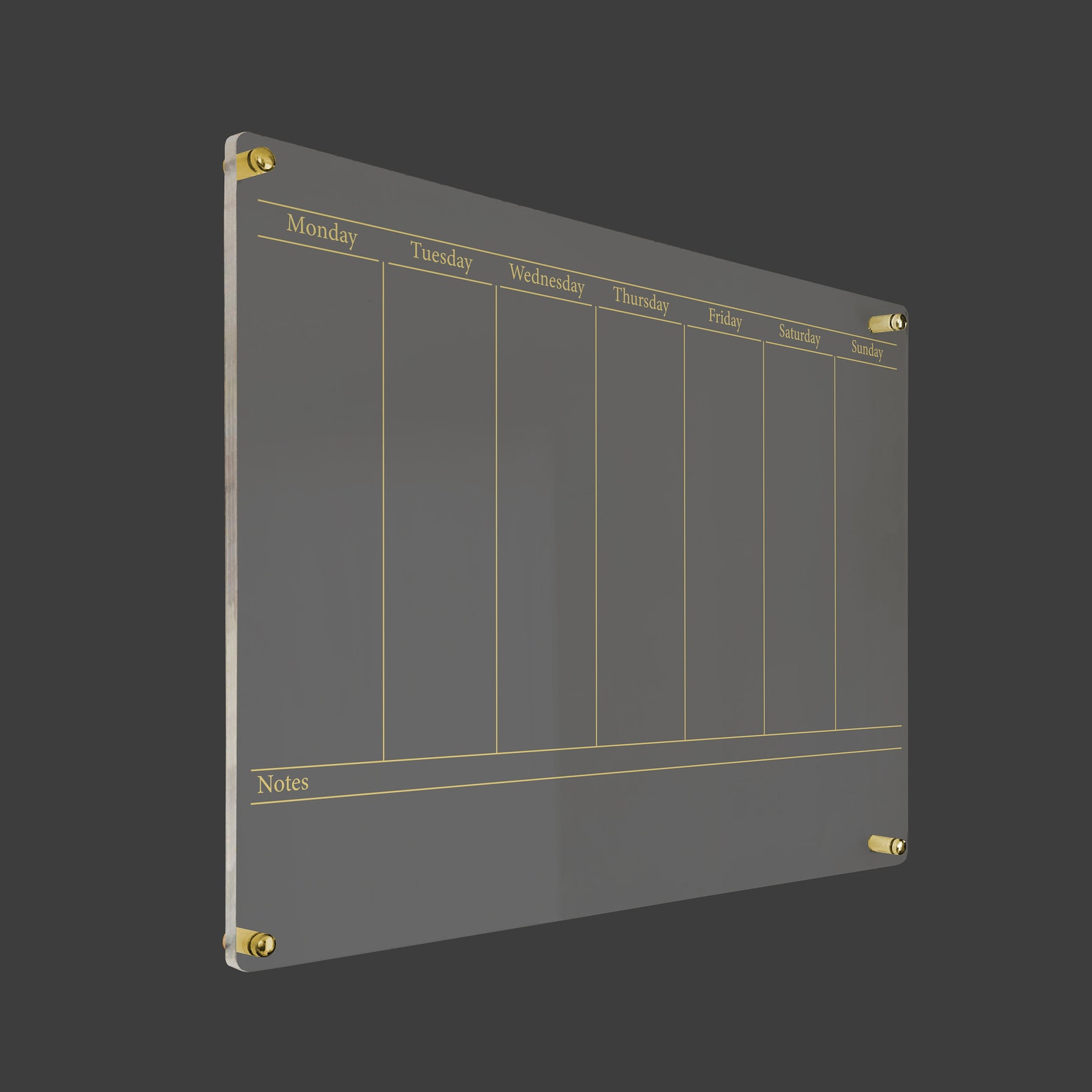 Minimalist Acrylic Weekly Planner Daily Weekly Acrylic Planner Boards ...