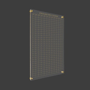 Large Vertical Acrylic Yearly Calendar: Reusable Wall Planner - Etsy