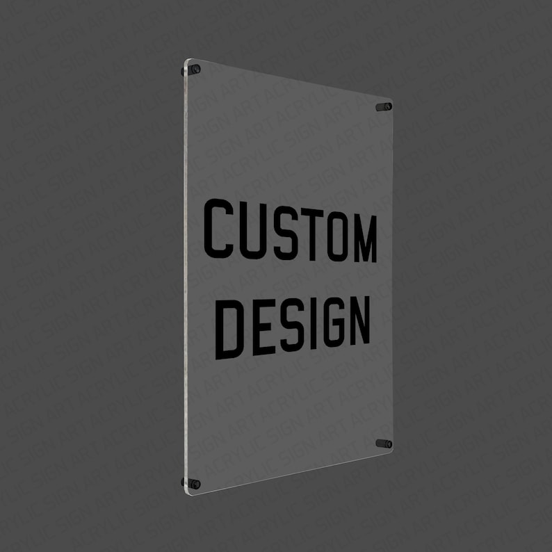 Custom Acrylic Dry Erase Board: Personalized Wall Sign, Clear Plaque - Etsy