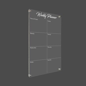 Acrylic Weekly Calendar - Personalized Acrylic Weekly Calendar - Dry ...