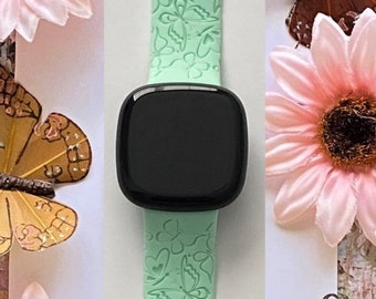 Dog Fitbit Versa 3,4/fitbit Versa Sense S/L Silicone Engraved Cute Dog ...