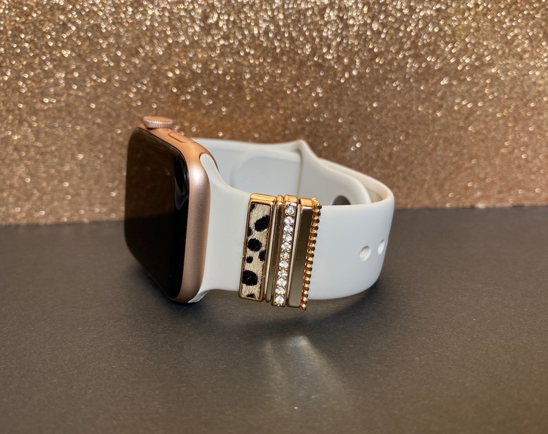 Leopard Stackable Watch Band Charms for Apple Watch, Fitbit, Watch ...