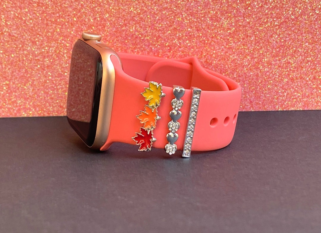 Fall Leaves Stackable Watch Band Charms for Apple Watch, Fitbit, Watch ...