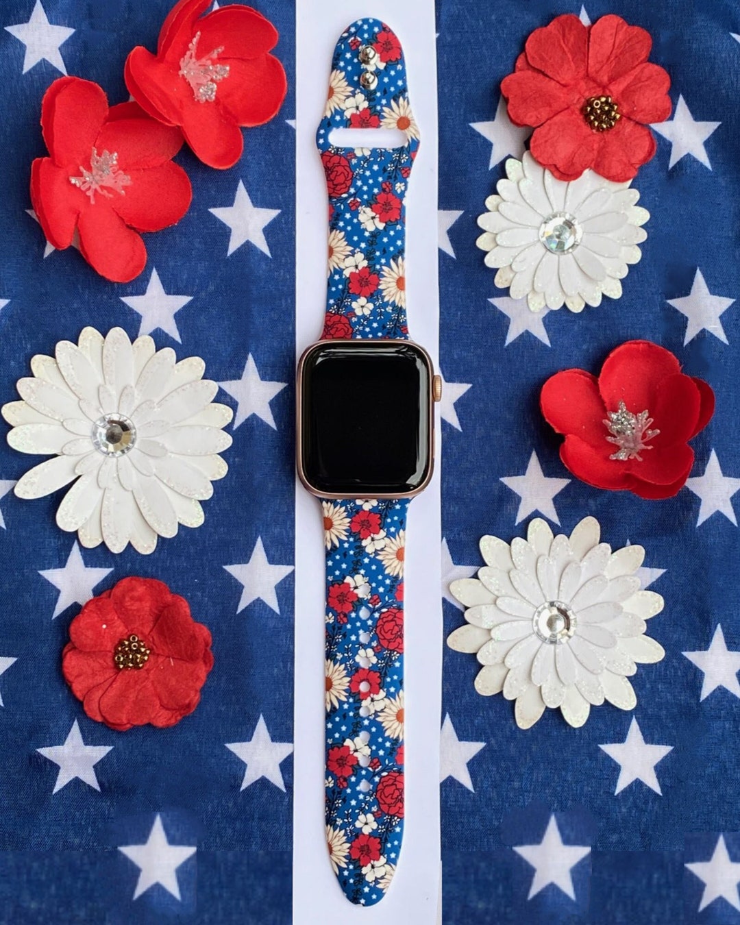 4th of July Watch Band 38mm 40mm 41mm 42mm 44mm 45mm S/M M/L Series 1,2 ...