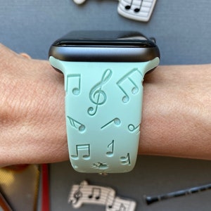 Music Watch Band 38mm 40mm 41mm 42mm 44mm 45mm S/M M/L Series 1,2,3,4,5 ...