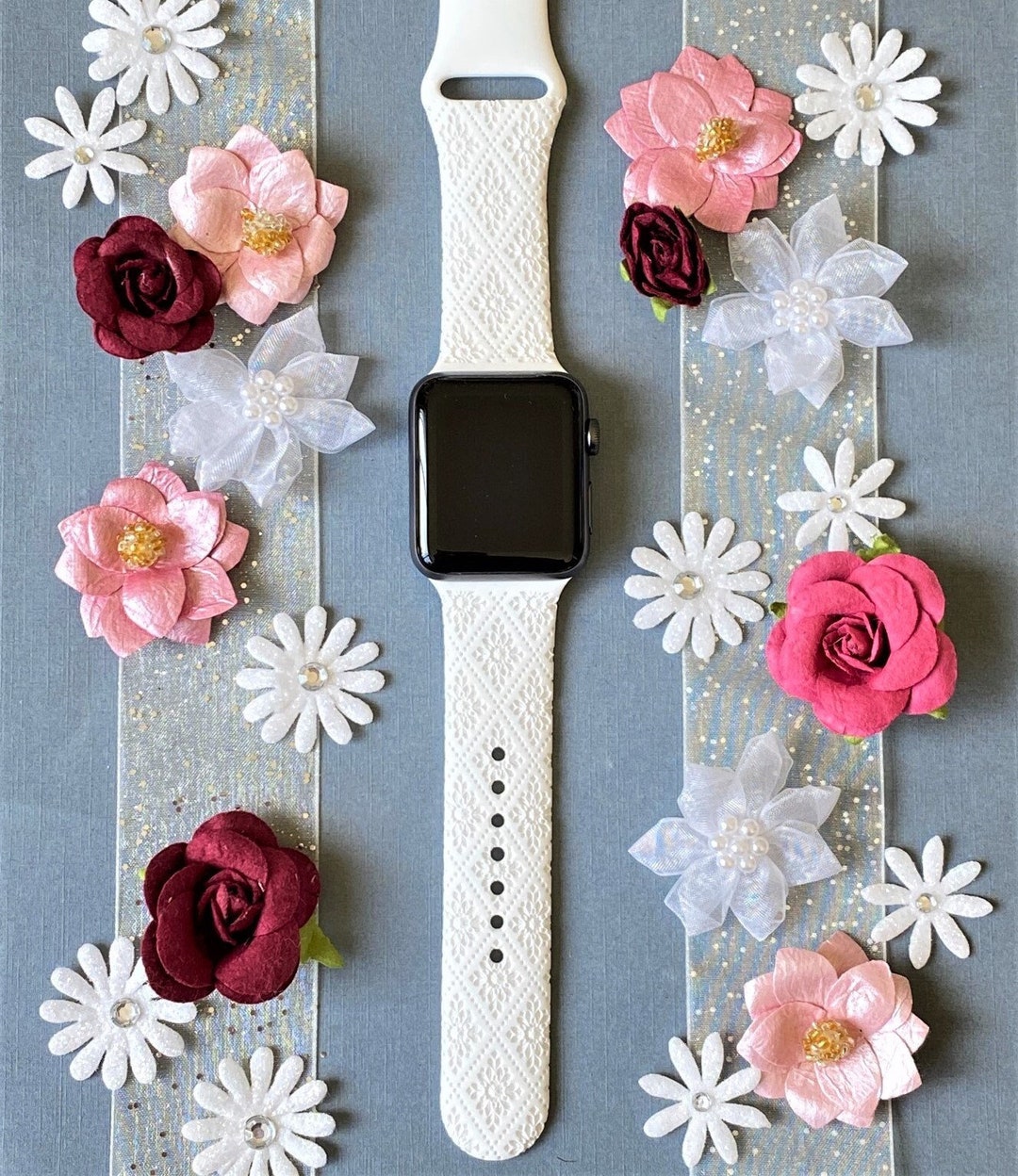 Fancy Lace Watch Band 38/40/41mm 42/44/45mm S/M M/L Series 1,2,3,4,5,6 ...