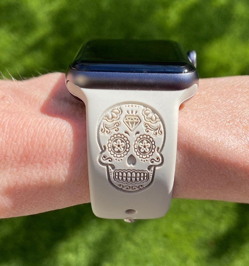 Sugar Skulls Watch Band 38mm 40mm 41mm 42mm 44mm 45mm S/M M/L Series 1 ...