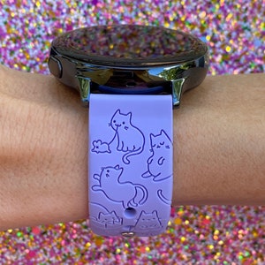 Cats Watch Band 20mm Cute Animal Kitten Watchband Replacement - Etsy
