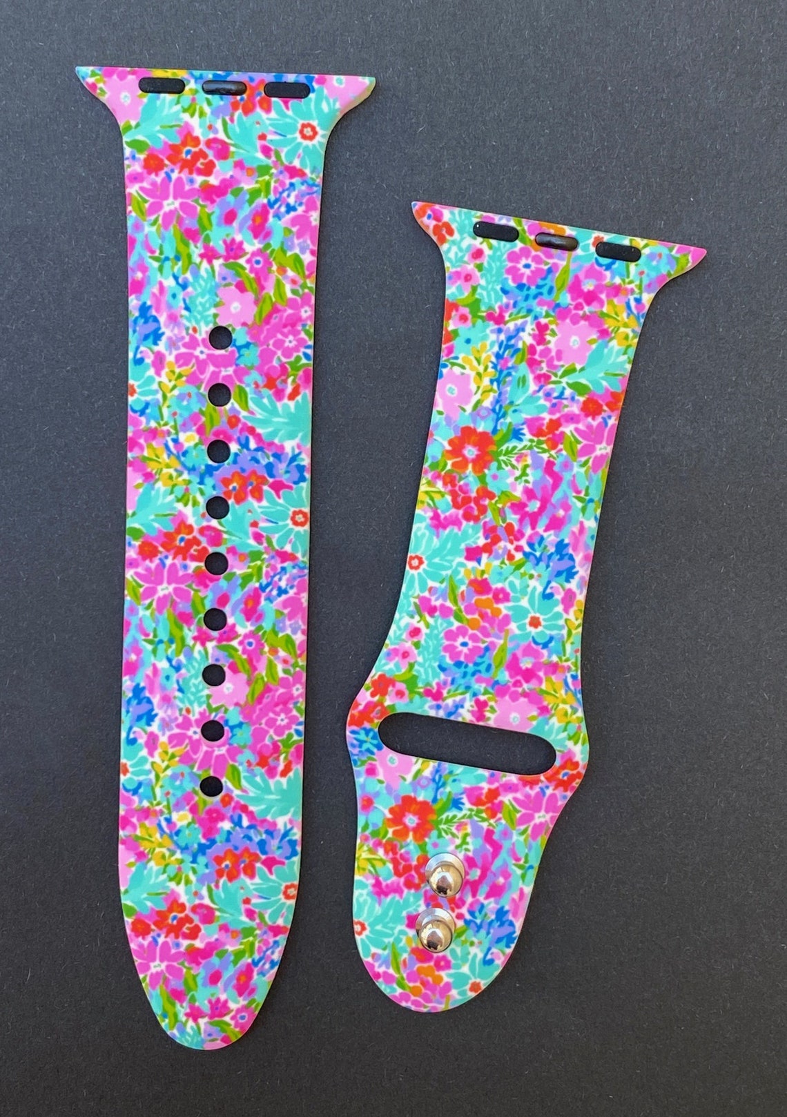 Flower Field Watch Band 38mm 40mm 41mm 42mm 44mm 45mm S/M M/L Series 1 ...