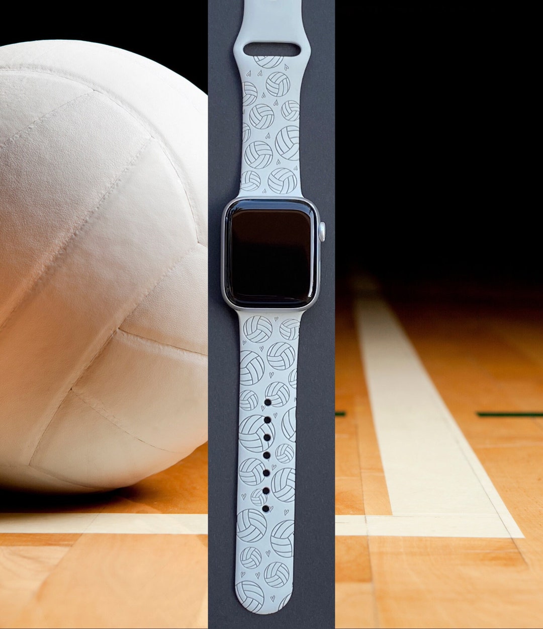 Volleyball Watch Band 38mm 40mm 41mm 42mm 44mm 45mm S/M M/L Series 1,2 ...