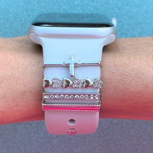 Cross Stackable Watch Band Charms for Apple Watch, Fitbit, Watch Sports ...