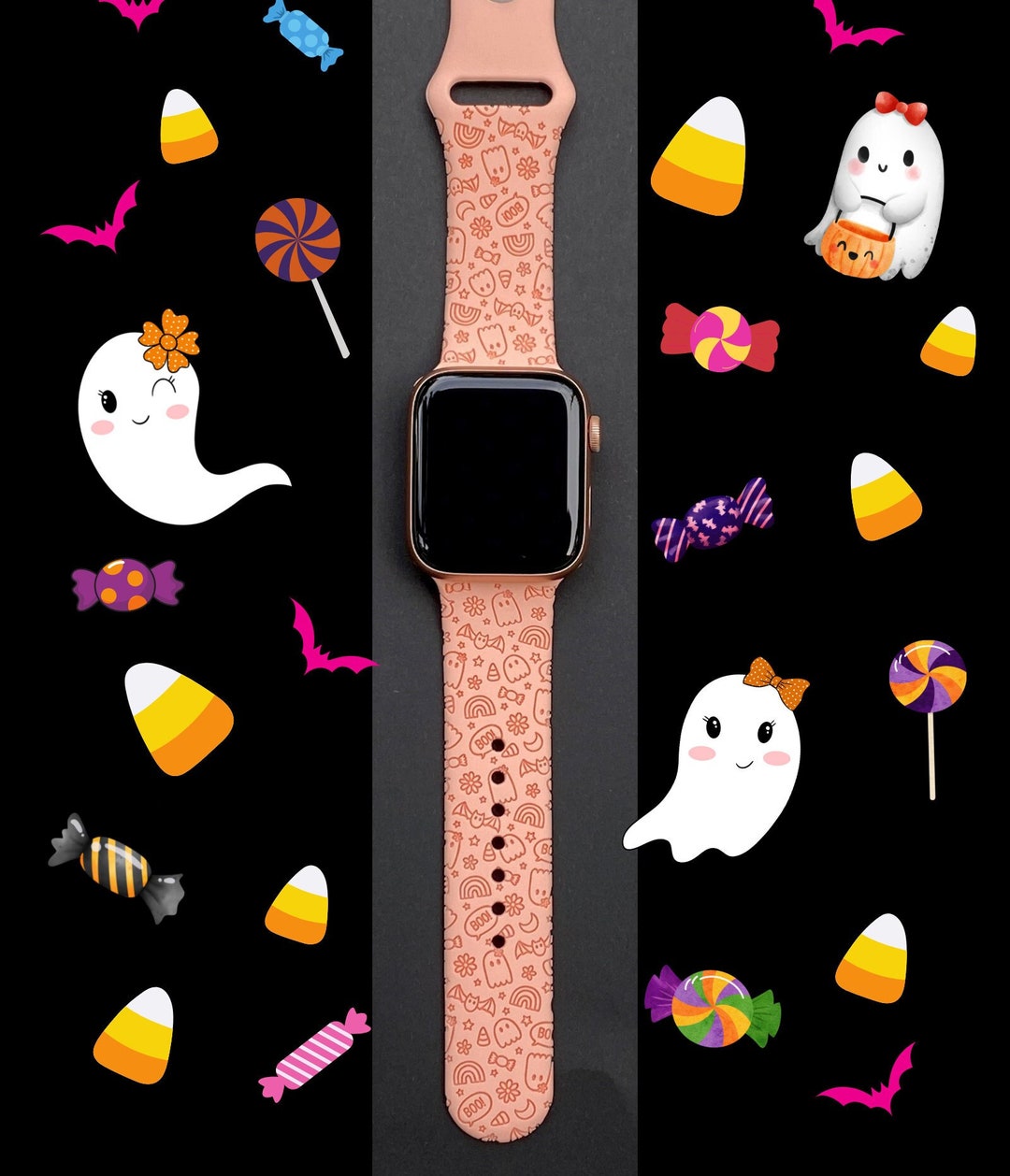 Cute Halloween Watch Band 38mm 40mm 41mm 42mm 44mm 45mm S/M M/L Series ...