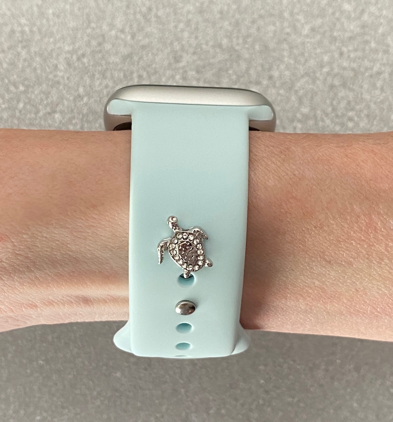 Turtle Stud Watch Band Charm for Apple Watch, Fitbit, Watch Sports Band ...