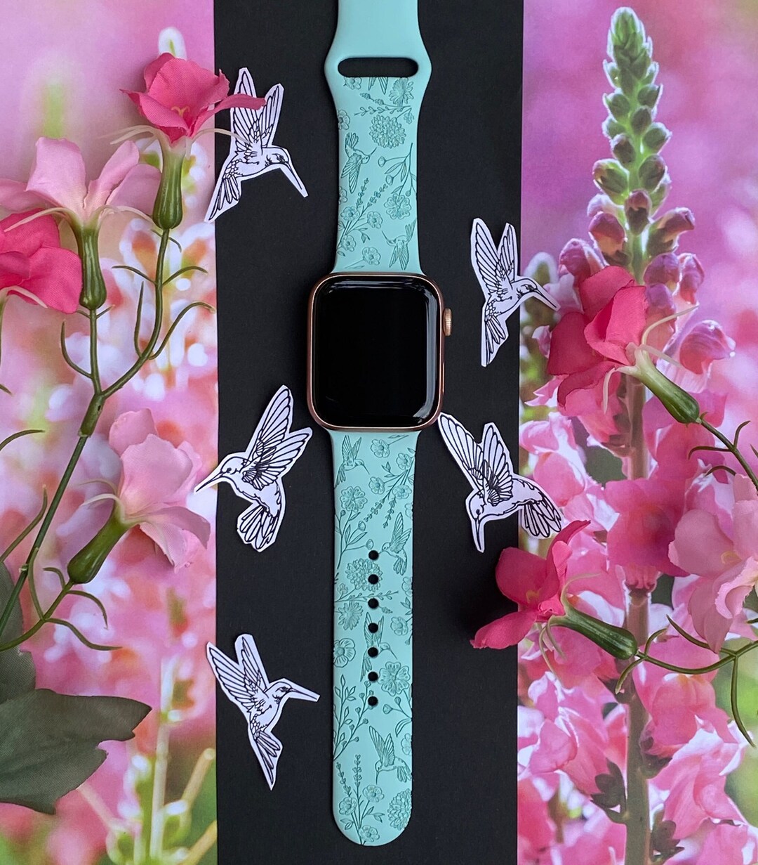 Hummingbird Watch Band 38mm 40mm 41mm 42mm 44mm 45mm S/M M/L Series 1,2 ...