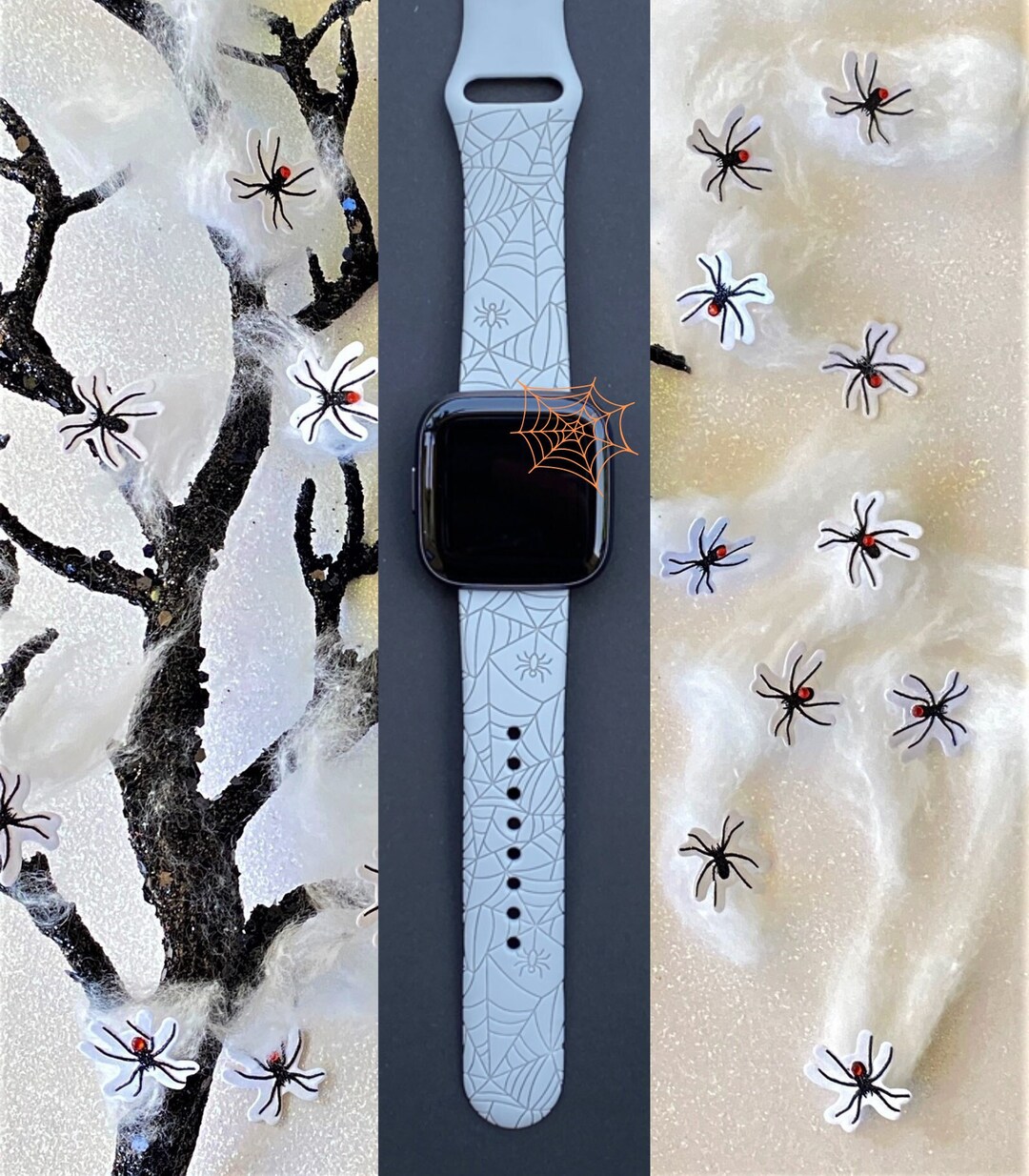 Spider Web Halloween Fitbit Versa 1/versa 2/versa Lite S/L Silicone ...